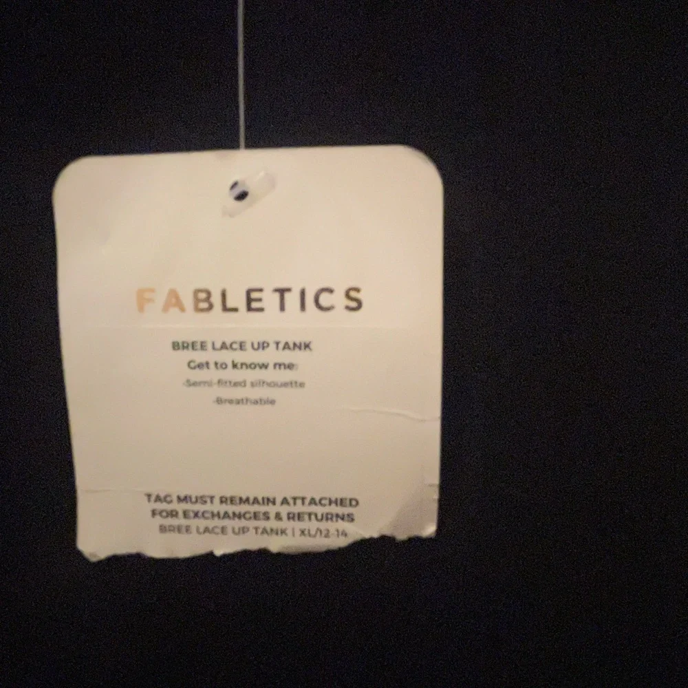 Fabletics | Tops | Fabletics Bree Lace Up Black Tank Top | Poshmark